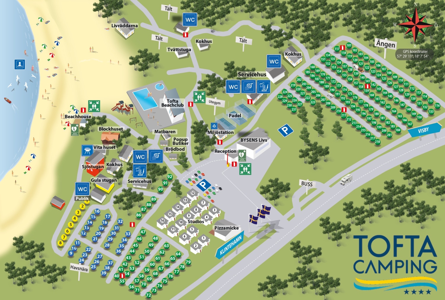 Tofta Camping - Havsnära camping och stugor på Gotland